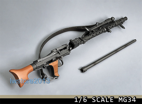 1:6 WWII MG34 Gun Rifle Weapon Model For 12" Male Action Figure Doll ...