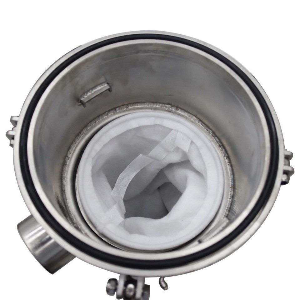 #2 Bag Filter Housing Stainless Steel Sewage filtration 2" NPT , 145PSI ...