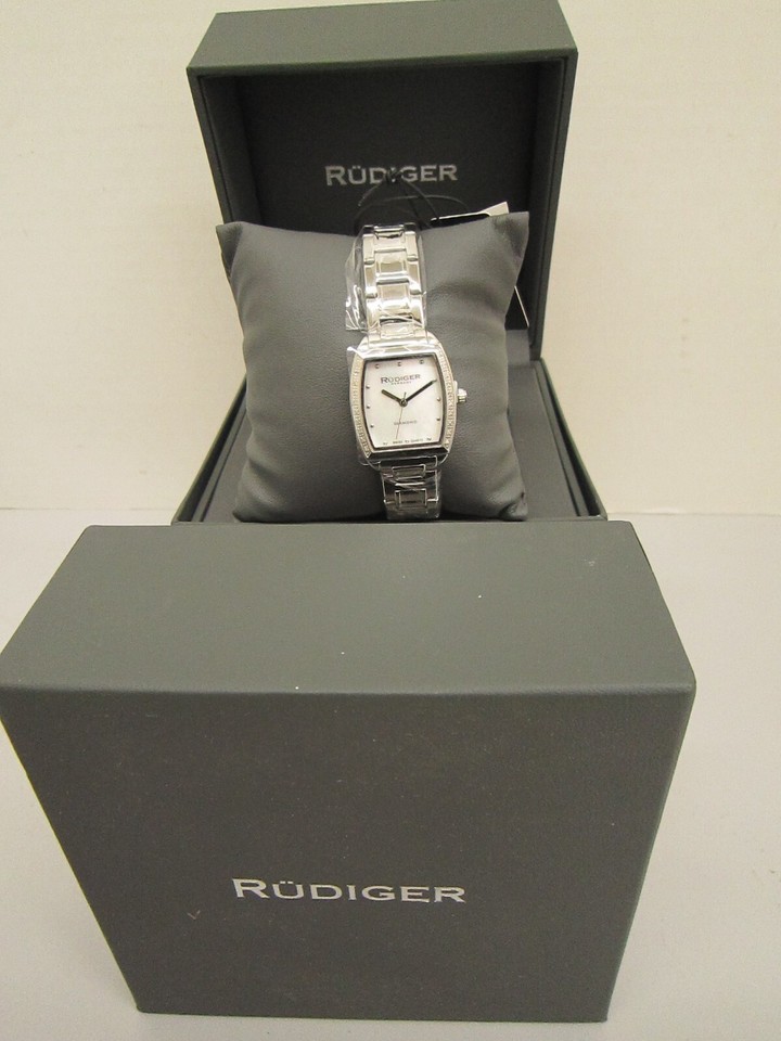 Rudiger Women's Watch Diamond Stainless Steel Mother Of Pearl Dial | eBay