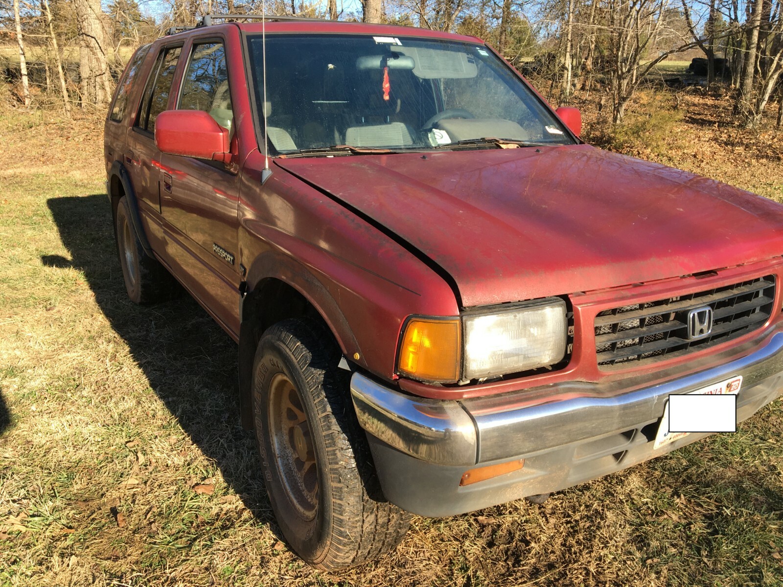 95 96 97 1995 HONDA PASSPORT RODEO RIGHT PASSENGER FRONT SEAT BELT TAN ...