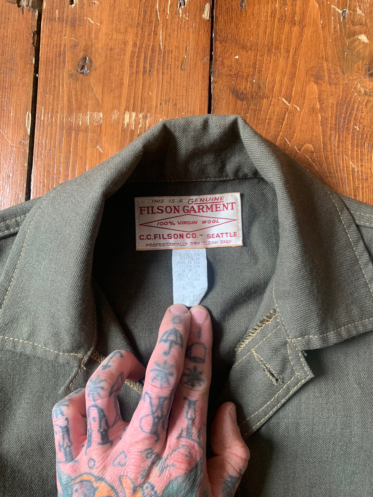 Filson Forestry Cloth Cruiser Jacket Limited Edition Size 40 Khaki 1897 ...