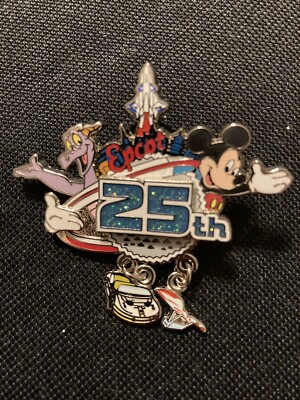DISNEY WDW WHITE GLOVE EPCOT 25TH ANNIVERSARY MICKEY FIGMENT ICONS PIN ...