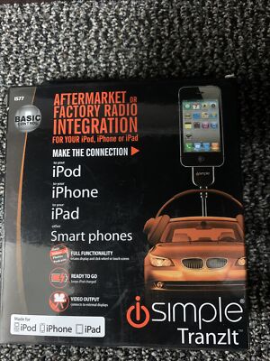 ISIMPLE IS77 TranzIt (TM) iPhone iPad iPod (R) FM Modulator Kit. AAMP ...