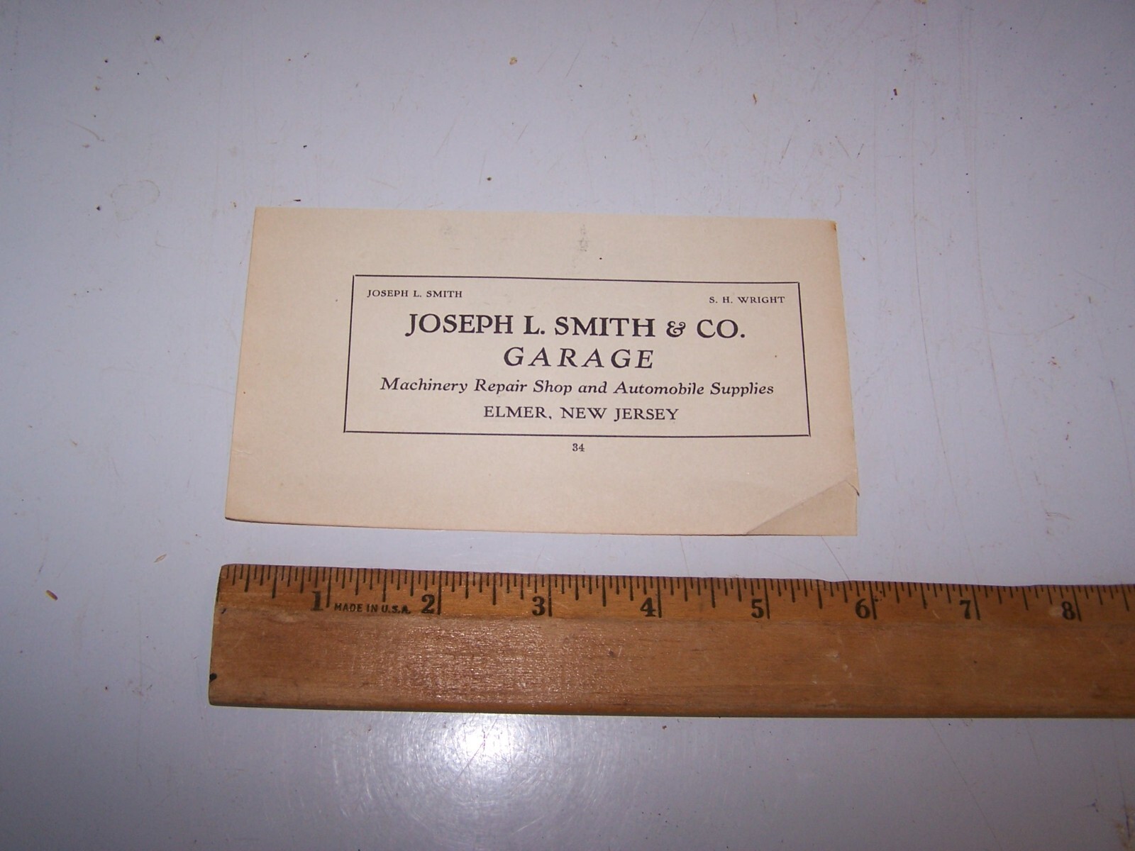 1913 JOSEPH L SMITH & CO GARAGE Paper Print Ad ELMER NEW JERSEY | eBay