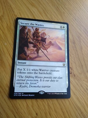 Secure the Wastes (foil) MTG | eBay UK