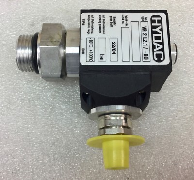 HYDAC MODEL VR2LZ.1/-B0 CLOGGING INDICATOR SENSOR 24V NEW CONDITION NO ...