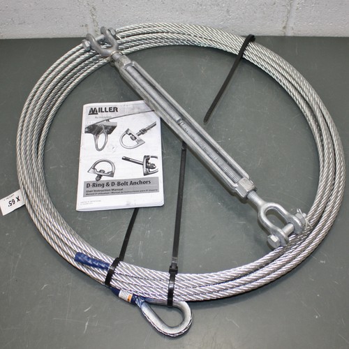 Honeywell Miller Horizontal Lifeline SGLL/60ft & SGTB, 5/16" for SG416 ...