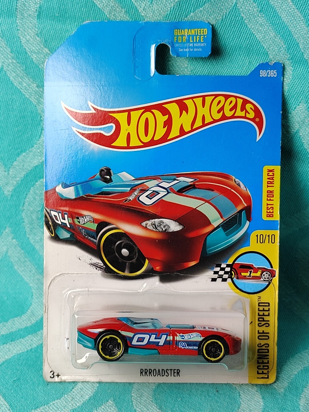 2015 Hot Wheels 98/365 RRRoadster 10/10 Legends of Speed Red Track Car ...