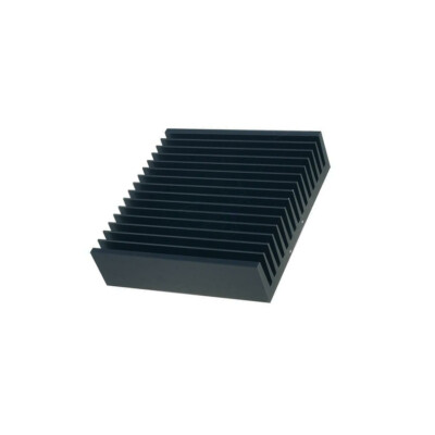 SK85/150/SA Radiator: Embossed Ribbed Black L: 150mm W: 160mm H: 40mm ...