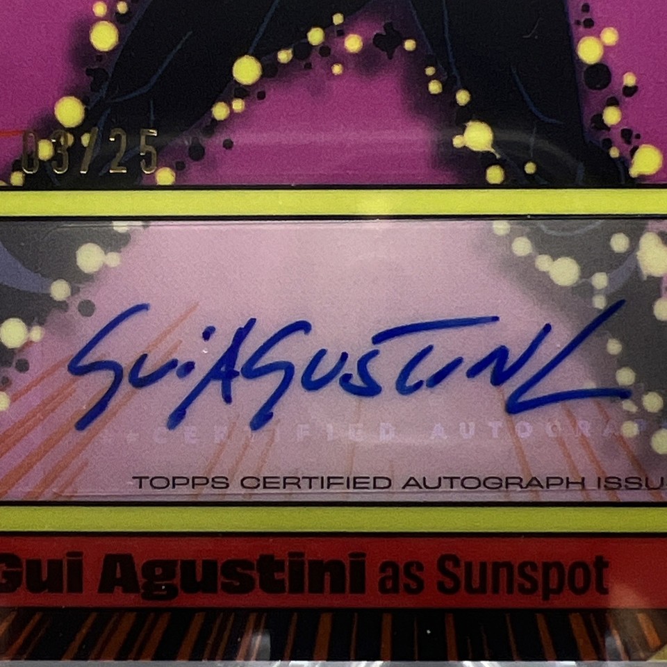 2025 Topps Finest X-Men '97 Gui Agustini Sunspot Voice Actor Auto 3/25 ...