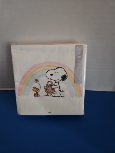 Peanuts Snoopy Cocktail Paper Napkins 40 Ct 9 7/8" X 9 7/8" NIP | eBay