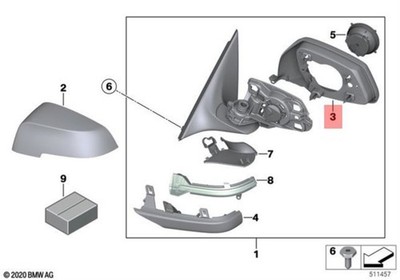 Genuine BMW Alpina Hybrid 7L B7 B7L B7LX B7X Supporting Ring Right ...
