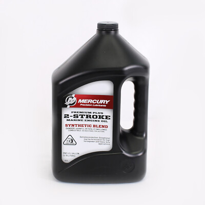 Mercury New OEM 2 Cycle Premium Plus Outboard Engine Oil Gallon 92 ...