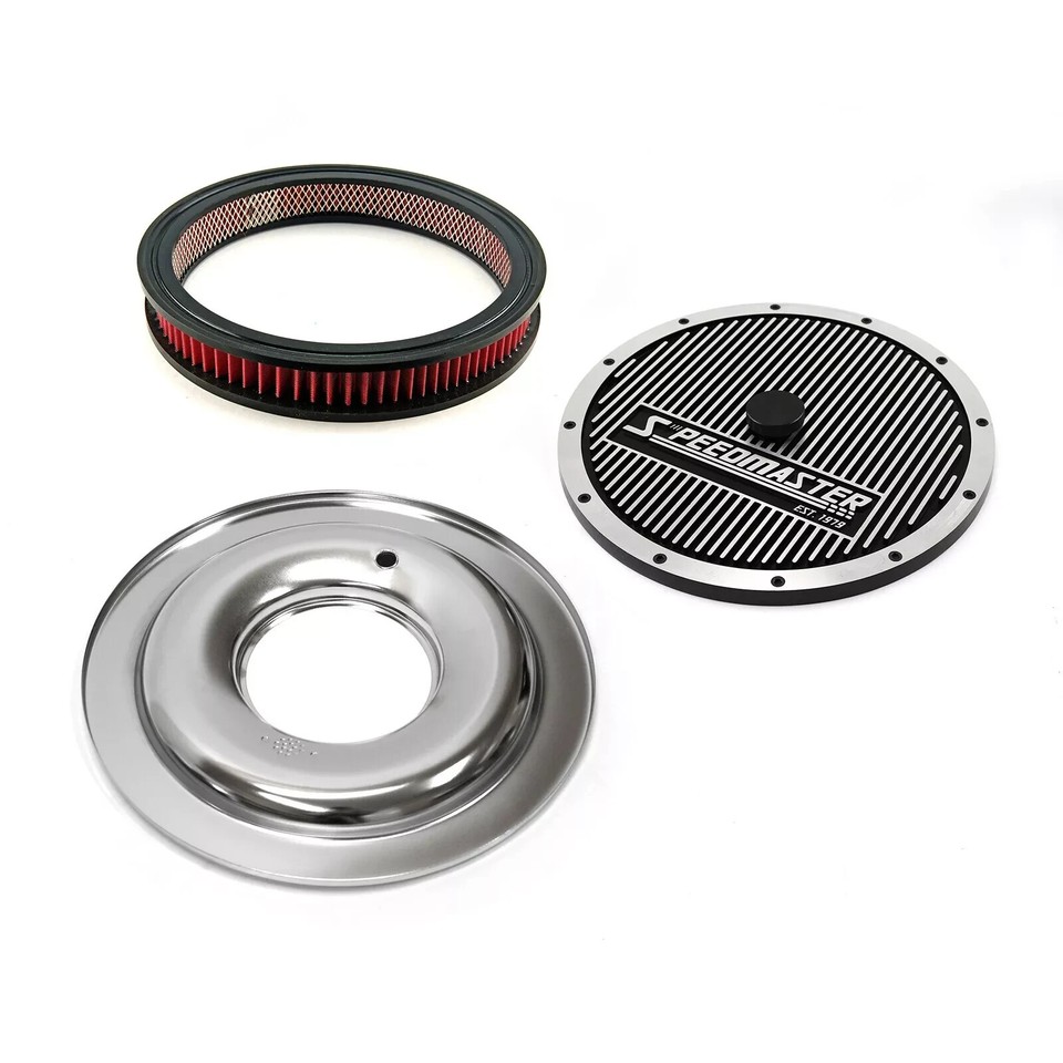 CHEVY BIG BLOCK SPEEDMASTER AIR CLEANER FLAT BASE 14x2" 396 427 454 496 ...
