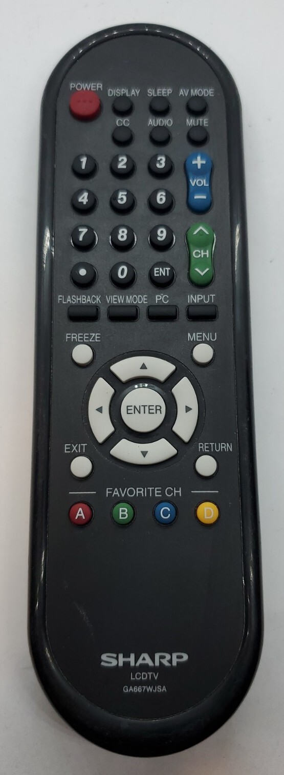 Original SHARP GA667WJSA Remote Control LC40D68UT LC40D78UN LC46D78UN | eBay