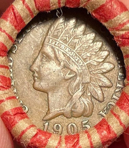 unsearched old cents roll vintage coins 50 pennies penny collection set ...