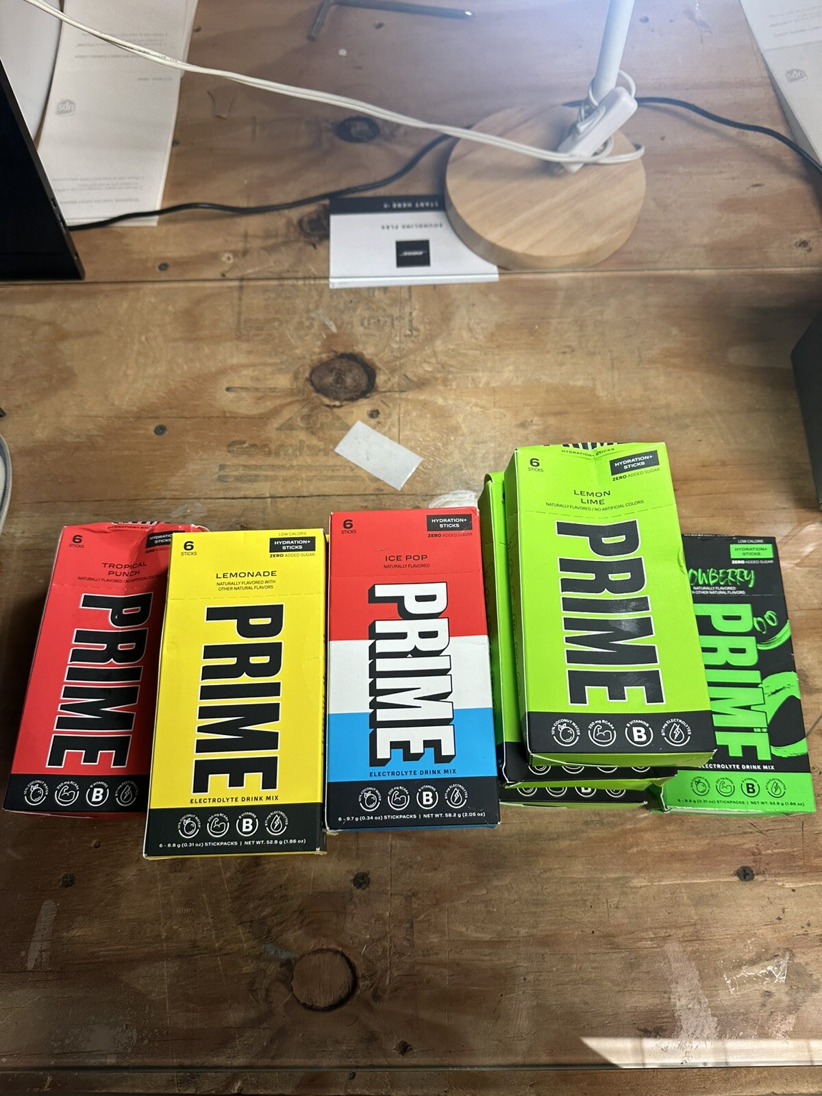 Prime Hydration Drink Mix - Variety Pack - Lot of 13 Boxes (78 Sticks ...