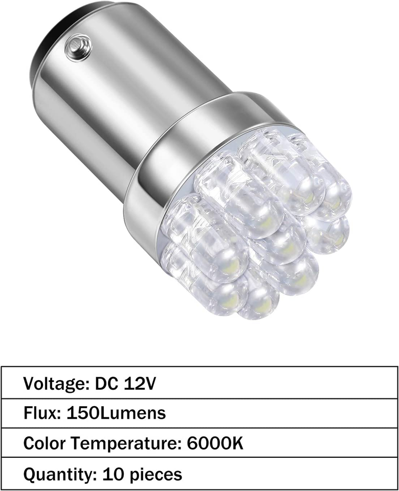 10 Pieces 1004 Marine LED Replacement Bulb 90 Bulb for Boat Navigation ...