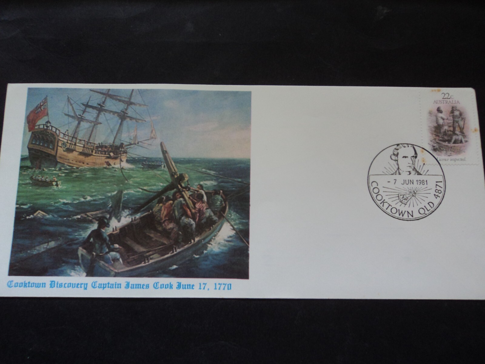 Australia Souvenir Cover 1981 Cooktown Discovery Captain James Cook | eBay