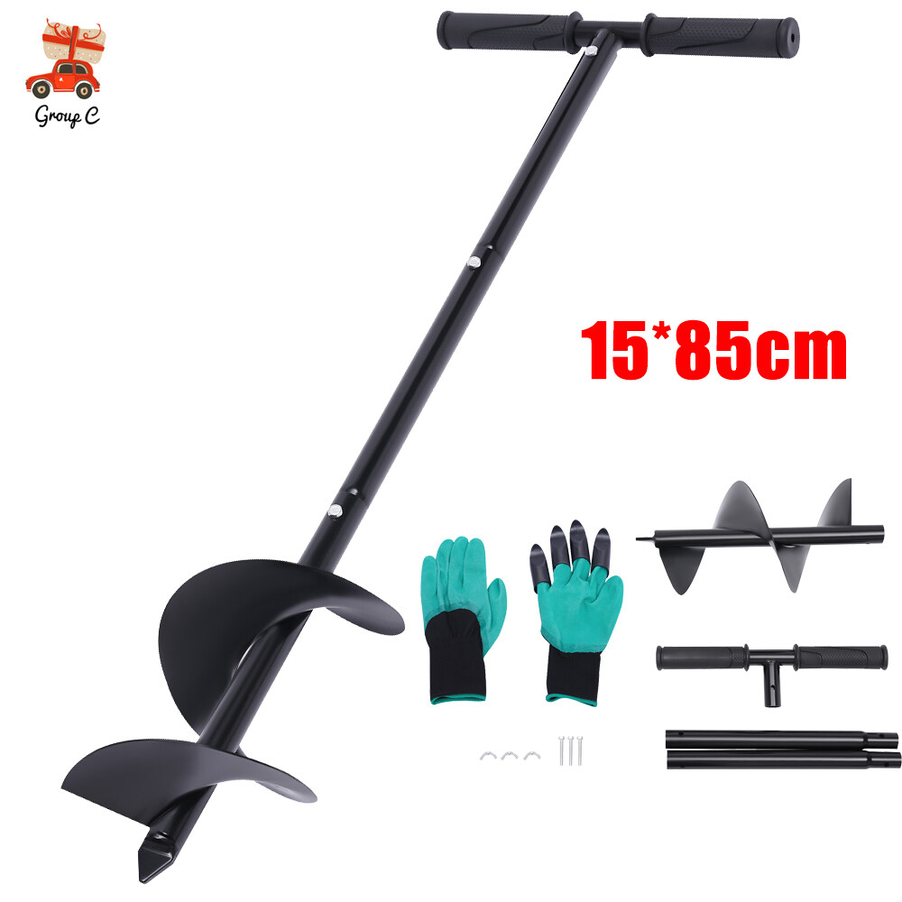 6" Fence Manual Post Hole Auger Hand Drill Post Hole Digger Earth Auger ...