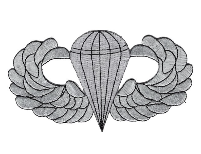 5" ARMY AIRBORNE BASIC JUMP WINGS BADGE EMBROIDERED PATCH | eBay