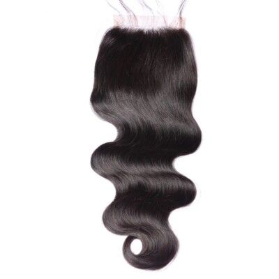 5*5 Silk Base Closure Human Hair Silk Top Lace Closures Body Wave ...