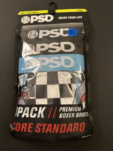 PSD Core Standard Premium Boxer Briefs Tiffany Checkered 3 Pack Size Extra Large | eBay