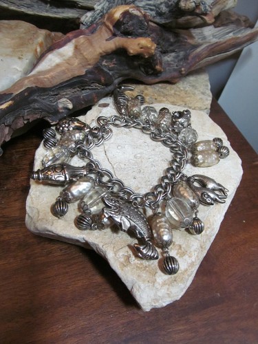 Vintage Collectible Rare MIRIAM HASKELL Silver Asian Motif Charm ...
