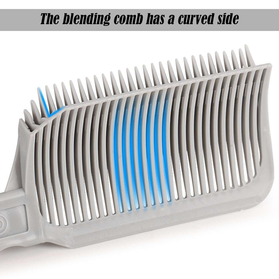 1/2X Blending Comb Barber for Fading Tapering Thicker Hair Flat Top ...