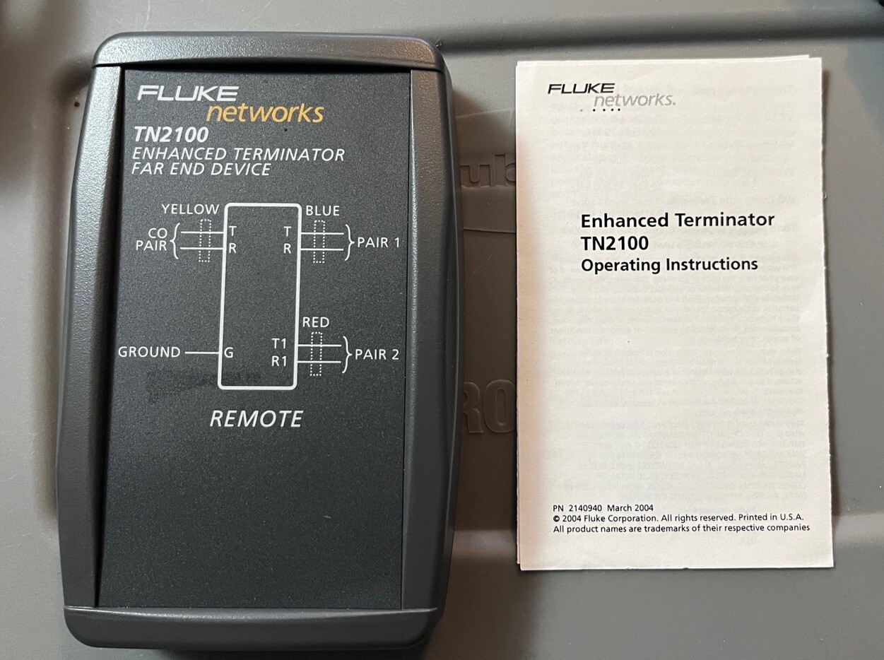 Fluke Networks TN2100 Enhanced Terminator Far End Device for 990dsl ...