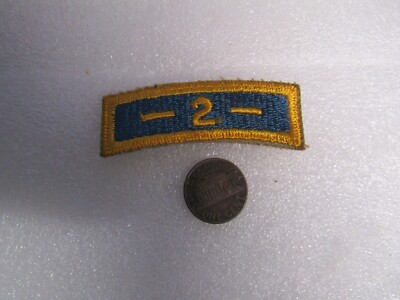 PATCH MILITARY OLDER WW2 ERA SHOULDER TAB SEW ON 2ND ARTILLERY MISSILE ...