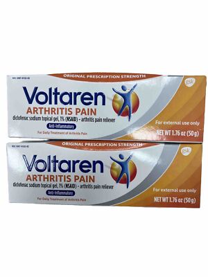 LOT OF 2 Voltarin Gel Arthritis Pain 1.76oz for Arthritis Pain Relief ...