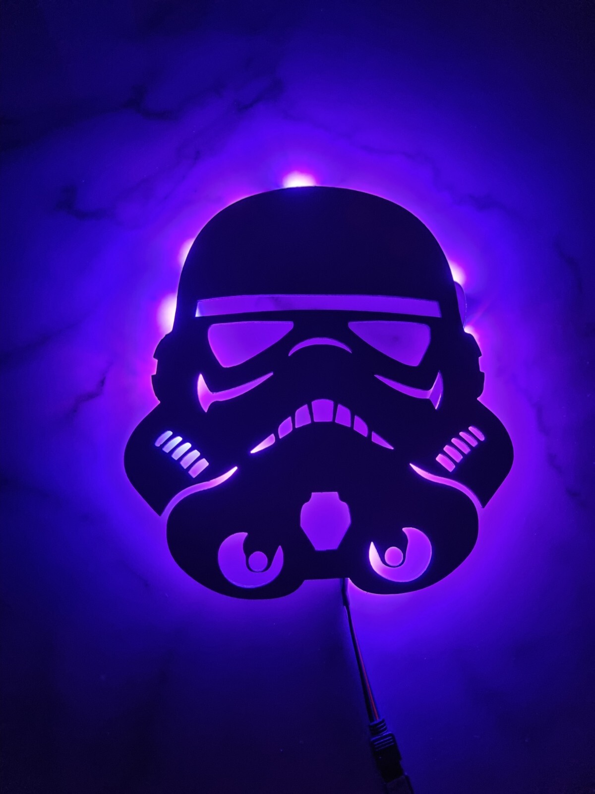 Stormtrooper Night Light. Star Wars Themed Wooden LED light | eBay