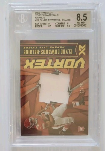 2020 Panini XR Football Clyde Edwards-Helaire VX-21 Vortex Orange /25 ...