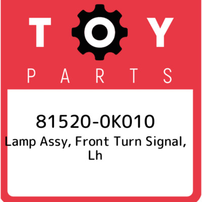 81520-0K010 Toyota Lamp assy, front turn signal, lh 815200K010, New ...