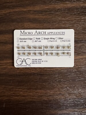 Orthodontic GAC Gold Bondable Brackets | eBay