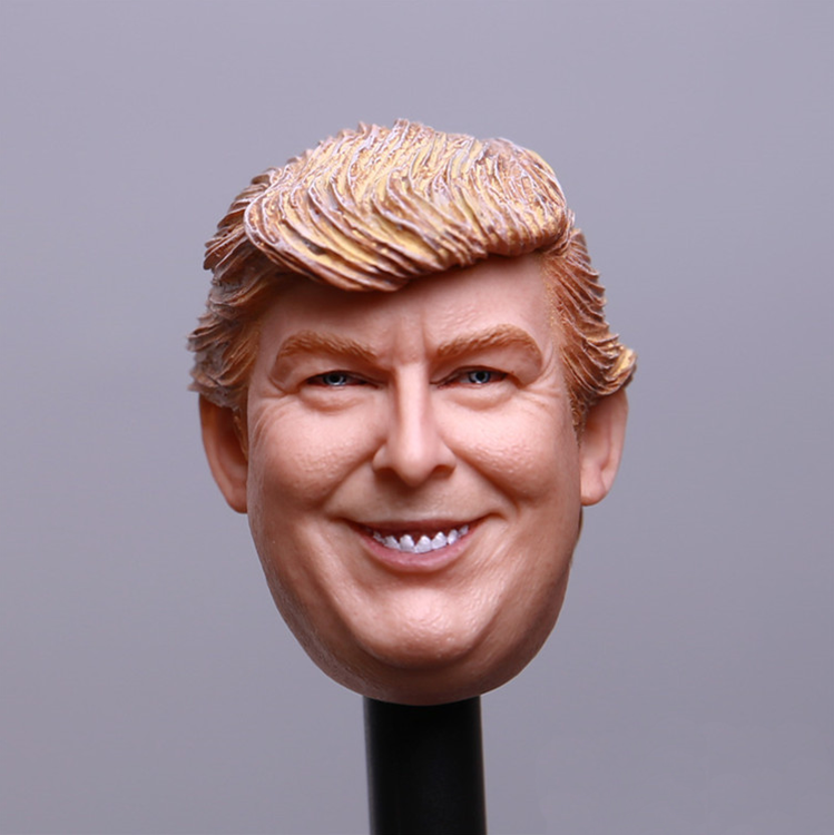 1/6 Scale US President Donald Trump Head Carved Head Carving F 12 ...