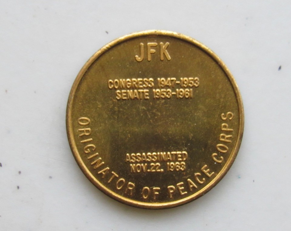 JOHN F KENNEDY 1961 - 1963 35th President USA Commemorative Token Coin ...