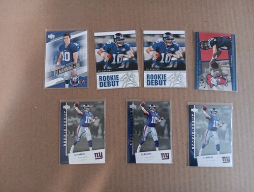 (7) 2004 Eli Manning Rookie Card Lot RC Upper Deck #63, Sp #rp-em,Press ...