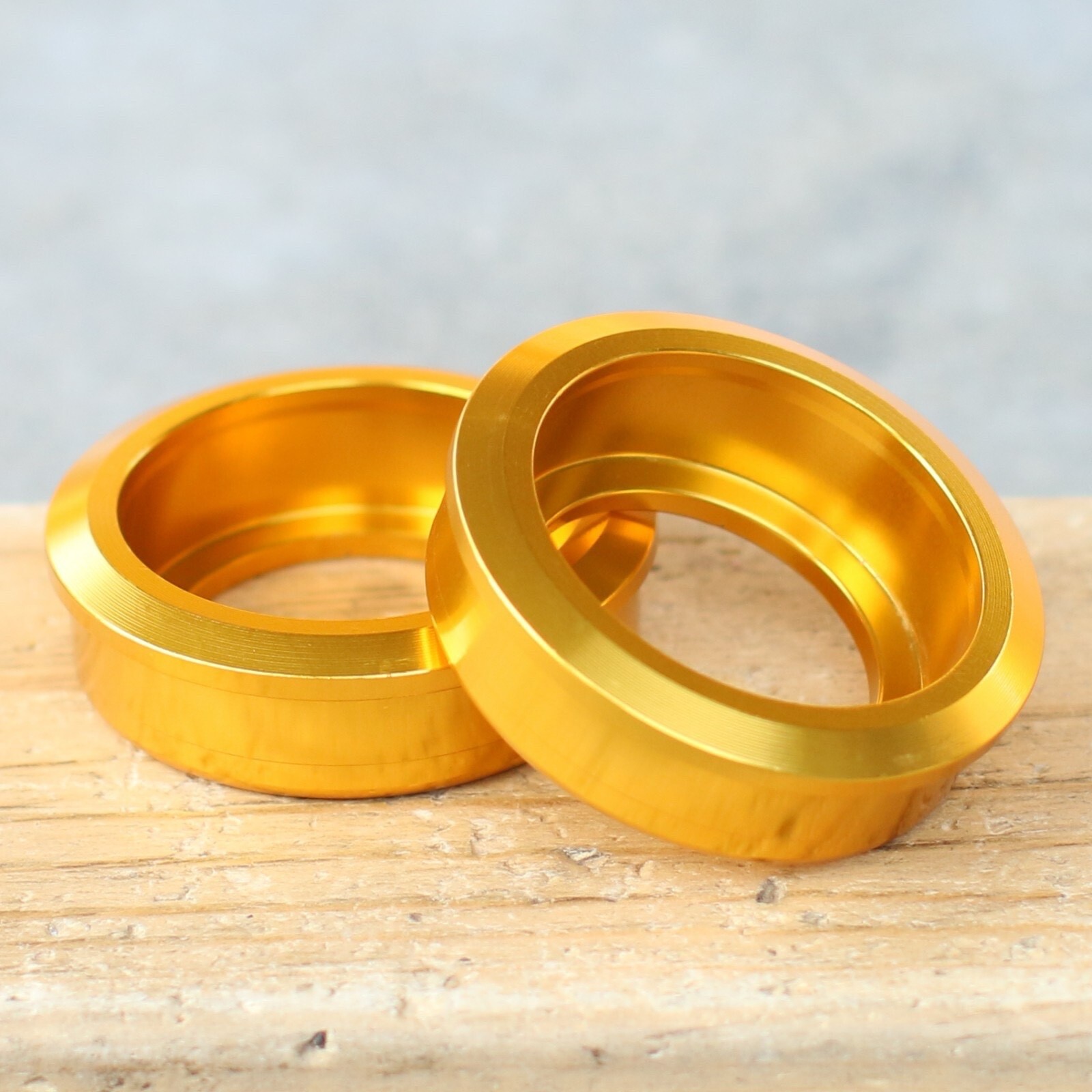 THEORY BMX AMERICAN BOTTOM BRACKET CUPS GOLD FOR SEALED BEARINGS BIKE ...