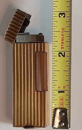 VINTAGE Dunhill Rollalite SHORT LIGHTER US PATENT GOLD PLATED | eBay