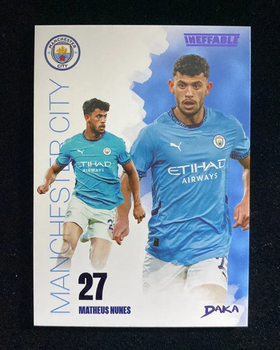 2025 Daka Manchester City Team Set Soccer Ineffable Purple Matheus ...