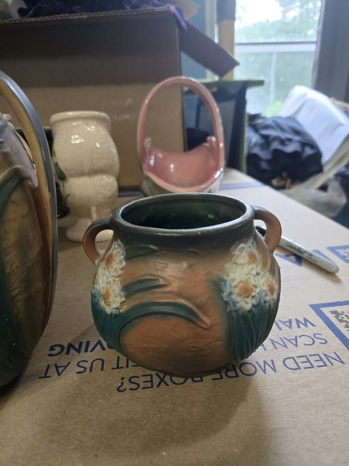 Reproduction Roseville Pottery Jonquil 3 Piece Set | eBay