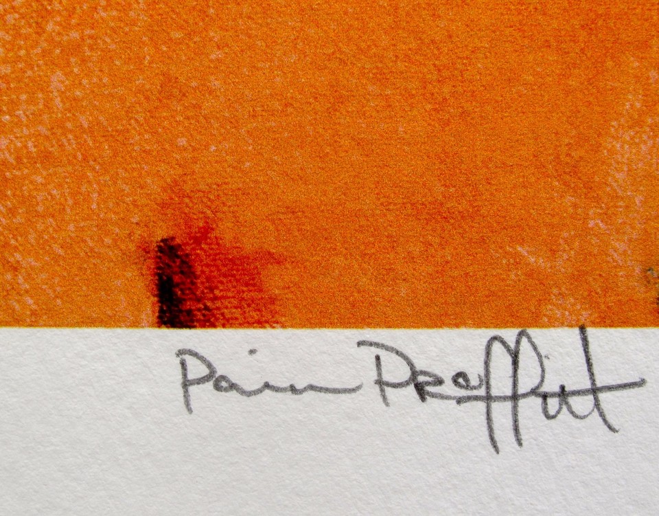 Paine Proffitt CECIL Hand Signed Limited Edition Giclee Cat Art 12" x ...