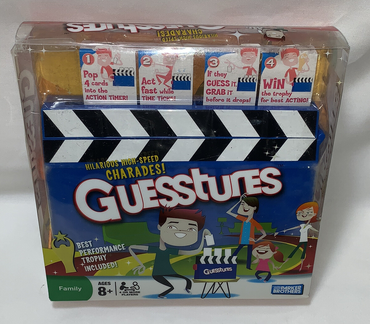 Guesstures Game Charades Family Charades Game: Guessing With Three