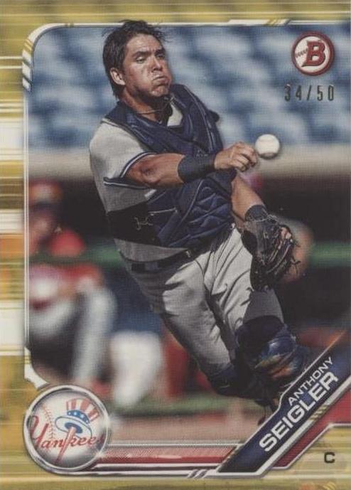 2019 Bowman Draft - Anthony Seigler #BD-171 Gold /50 (RC) for sale ...