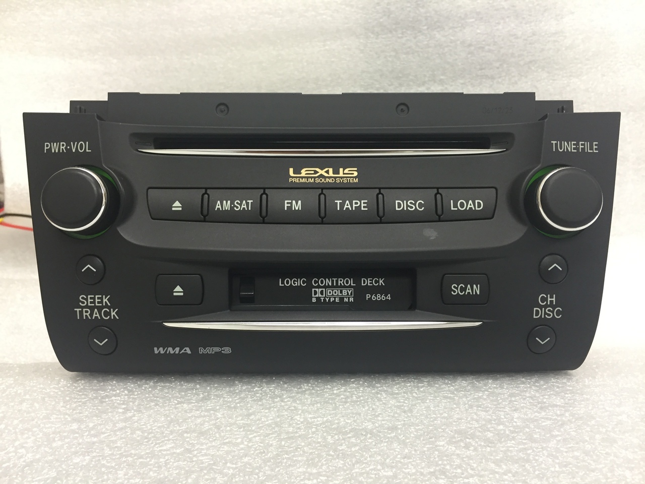 2007 Lexus GS350 GS430 AM FM XM Satellite Radio 6 Disc CD Changer MP3 ...