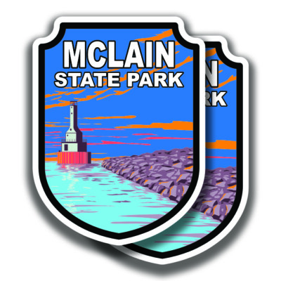 MCLAIN STATE PARK DECAL 2 Stickers Michigan Bogo For Car Truck Window ...
