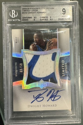 2004-05 Exquisite Limited Logos DWIGHT HOWARD ROOKIE PATCH AUTO 09/50 ...