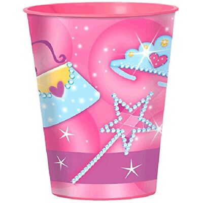 Sparkling Princess Pink Fancy Girls Kids Birthday Party Favor 16 oz ...